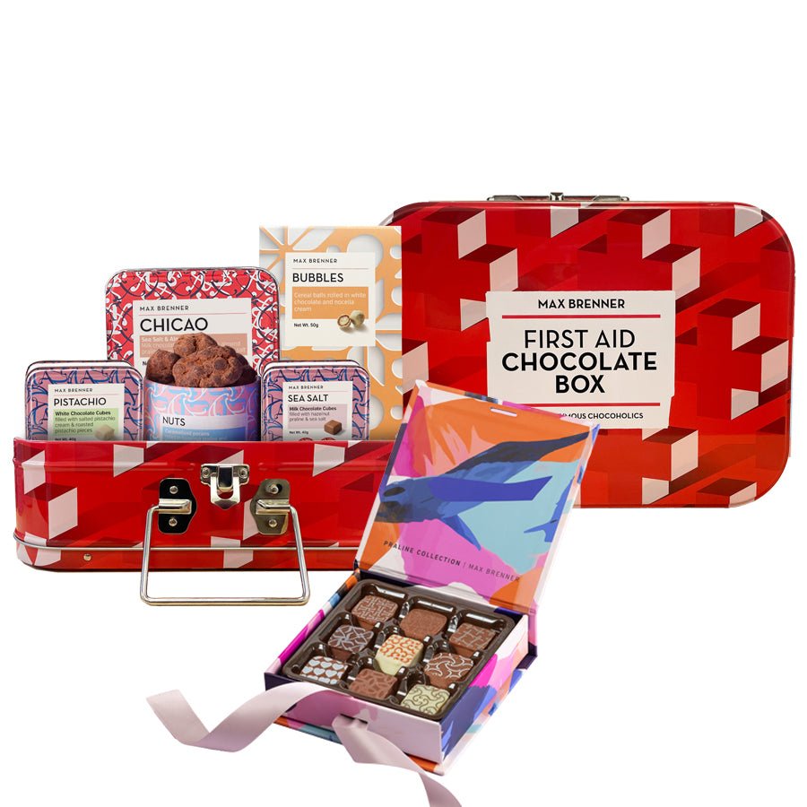First Aid Chocolate Box & Dream 9pc Pralines – Max Brenner